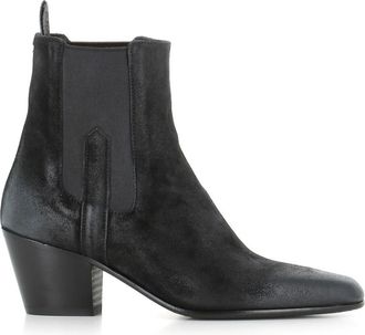 Pantanetti Femme, Chaussures, Noir, Taille: 36 EU Bottines Chelsea en daim 30mm