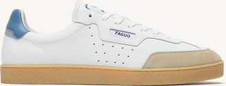 Faguo Baskets beige cuir et su&egrave;de - LUMBO