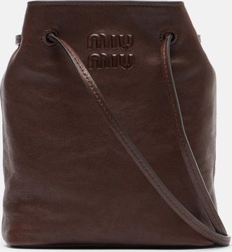 Miu Miu Schultertasche Mini aus Leder