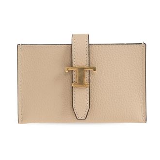 Tod's Leder Portemonnaie - - Accessories - Damen - Beige - ONE SIZE