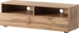 Selsey REDNAW - TV-Schrank/modernes TV-Board f&uuml;r Wohnzimmer, stehend/h&auml;ngend, 100 cm breit (Wotan Eiche Matt ohne LED)