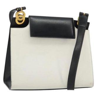 Celine Sac bandouli&egrave;re vintage doccasion - Femme - Pre-owned - Blanc - Taille: ONE Size