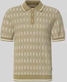 Jack & Jones Regular Fit Poloshirt im Allover-Look