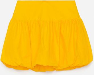Arket Minirock Mit Ballonsaum -Gelb