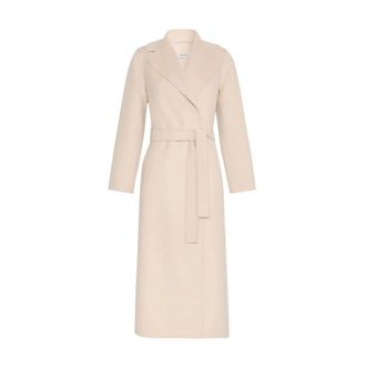 Max Mara Mantel mit G&uuml;rtel - - Coats - Damen - Beige - XS