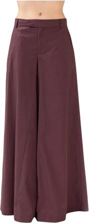Federica Tosi Femme, Pantalons, Violet, Taille: 40 FR Wide Pantalons