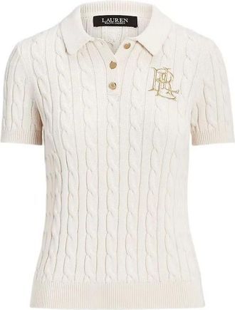 Ralph Lauren Femme, Tops, Beige, Taille: 44 FR Vesta Polo