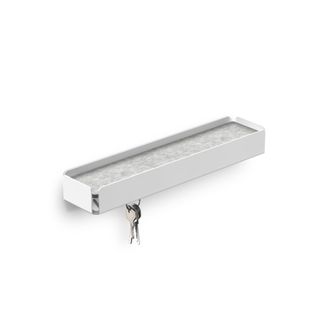 Konstantin Slawinski KEY-BOX - wei&szlig;/Filz Marble meliert. Schl&uuml;sselbrett mit Ablage f&uuml;r den Flur, Schmuckorganizer f&uuml;r dein Bad oder Schlafzimmer, Hakenleiste f&uuml;r die K&uuml;che