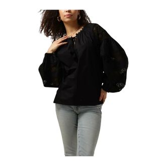 Ibana Lace Blouse Tasmia - - Blouses & Shirts - Damen - Schwarzk - S