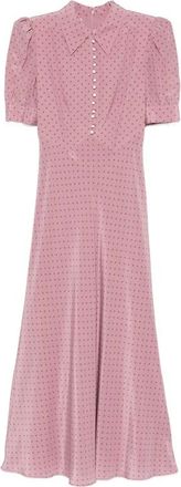Alessandra Rich Femme, Robes, Rose, Taille: 34 FR Polka Dot Shirt Dress