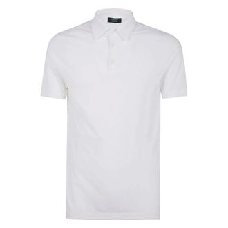 Zanone Homme, Tops, Blanc, Taille: 2XL Polo Classique