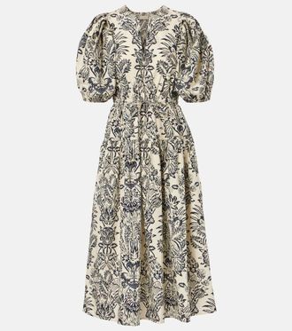 Ulla Johnson Midikleid Harriet aus Baumwollpopeline