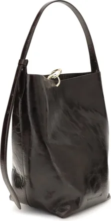 Benedetta Bruzziches Suede Bucket Bag - Black