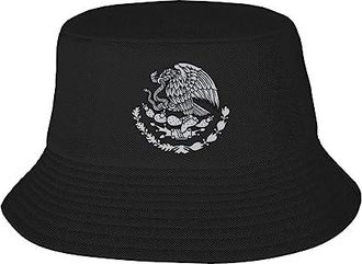 Generic Chapeau De Seau Drapeau du Mexique Chapeaux De Visi&egrave;re Respirant &Agrave; Large Bord Bonnet Soleil, pour Chasse, Sports, De P&ecirc;che, 56-58cm