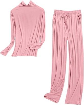 Generic V&ecirc;tements de repos pour femme, ensemble de v&ecirc;tements de nuit &eacute;l&eacute;gants, d&eacute;contract&eacute;s, avec boutons, confortable, doux, pantalon &agrave; taille &eacute;lastique de c
