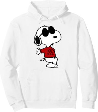 Peanuts Retro Snoopy Joe Cool 80er 90er Old School Comic Geek Pullover Hoodie