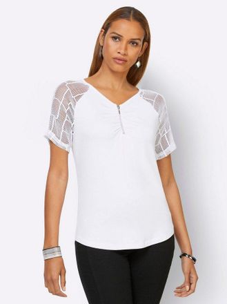 Cr&eacute;ation L T-Shirt Spitzenshirt