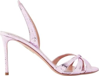 Aquazzura Femme, Chaussures, Violet, Taille: 39 1/2 EU Tati Sandal 85