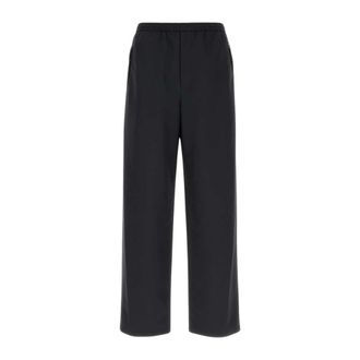 Jil Sander Tech Fabric Wide-Leg Pant - - Trousers - Herren - Schwarzk - L