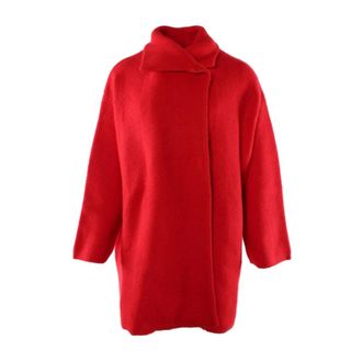 Diane Von F&uuml;rstenberg Double-Breasted Coat - - Coats - Damen - Rot - M/L