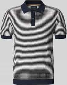 Christian Berg Strickshirt mit Polokragen und Knopfleiste