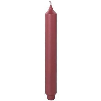 Fink Candle, metallic Stabkerze, Paraffin, dunkelrot, L. 25 cm, B. 3 cm, H. 25 cm, D. 3 cm