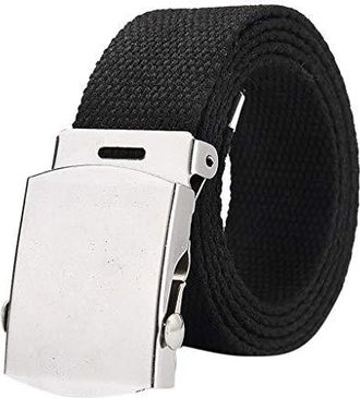 Generic Ceinture Femme Grande Taille - Ceinture militaire ext&eacute;rieure unisexe en toile robuste pour entra&icirc;nement et usage quotidien homme