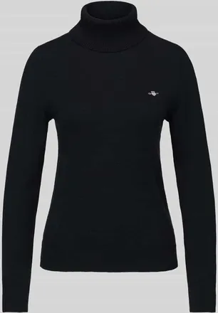 GANT Regular Fit Rollkragenpullover aus Woll-Baumwoll-Mix