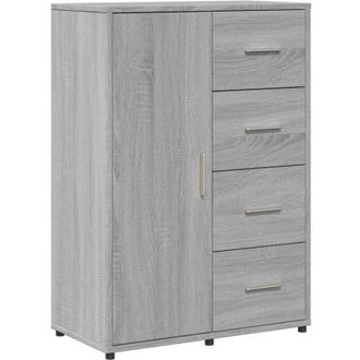 vidaXL Buffet sonoma gris 60x31x84 cm bois ding&eacute;nierie Vidaxl