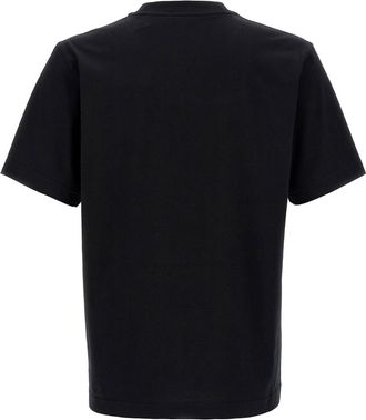 Burberry Logo-Embossed Knight Stamp T-Shirt - Black