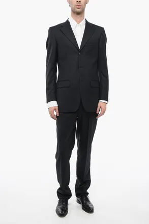 Corneliani CC COLLECTION Dreiknopf-Anzug MADISON aus Schurwolle Corneliani