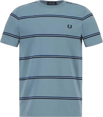 Fred Perry Herren T-Shirt blau gestreift
