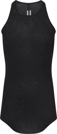 Rick Owens Femme, Tops, Noir, Taille: 40 FR Basic Rib Tank Top