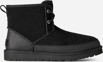 UGG Classic Mini Lennox Lace Up Boot für Herren in Black, Größe Leder