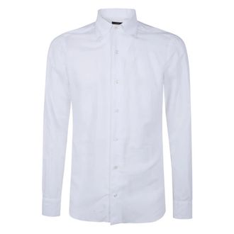 Barba Klassisches Baumwoll- und Leinenhemd - - Shirts - Herren - Wei&szlig; - L
