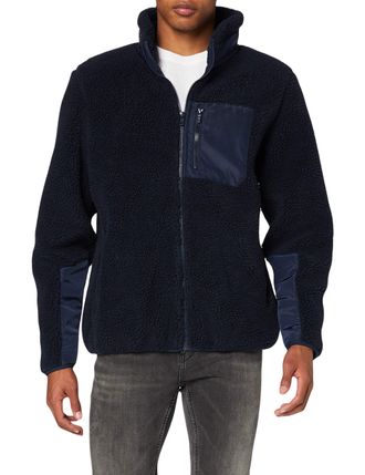 Urban Classics Sherpa Jacket midnightnavy M