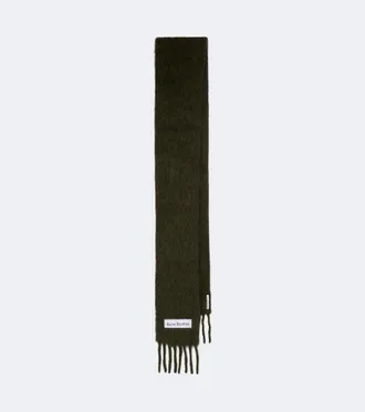 Acne Studios &Eacute;charpe en alpaga, laine et mohair m&eacute;lang&eacute;s
