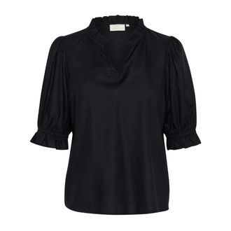 Kaffe KAelly Solid Blouse - Femme - Blouses et Chemises - Noir - Taille: 36 FR