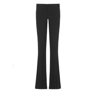 Elisabetta Franchi Femme, Pantalons, Noir, Taille: 34 FR Pantalon Cr&ecirc;pe L&eacute;ger