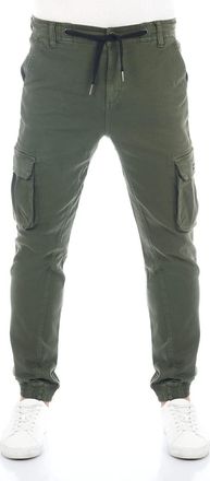 Riverso Cargohose Herren Stretch RIVHanno Slim Fit Cargo Hose Taschen Grün w33, Größe:W 33, Farbe:Cypress Green