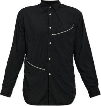 Comme Des Gar&ccedil;ons Hemd mit Rei&szlig;verschlusstasche - - Shirts - Herren - Schwarzk - S