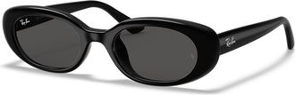 Ray-Ban Sonnenbrillen Polished Black Fassung Glas Polarisiert 53-21