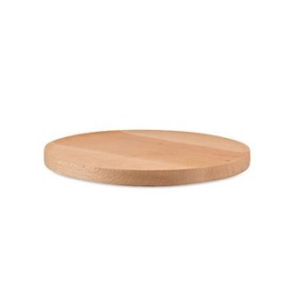 Alessi Tonale Teller aus Holz, Braun, 3 x 22.5 x 16 cm