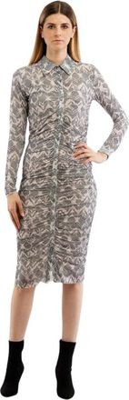 Patrizia Pepe Femme, Robes, Multicolore, Taille: 40 FR Robe Imprim&eacute; Animalier