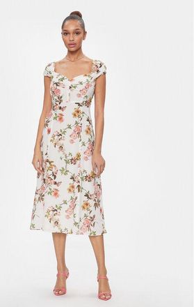 Luisa Spagnoli Sommerkleid Passionale 540698 Wei&szlig; Regular Fit