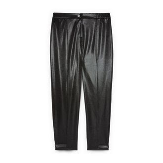 Fiorella Rubino Karottenform Lurex Jerseyhose - - Trousers - Damen - Schwarzk - XL