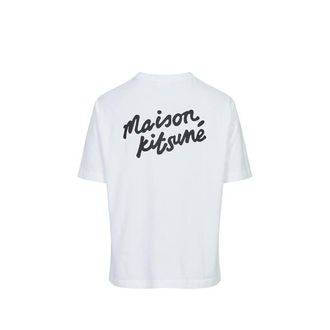 Maison Kitsun&eacute; T-shirt oversize &agrave; imprim&eacute; dos en coton