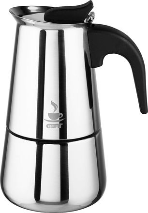 GEFU Espressokocher, Silber, Metall, 15.0 cm, Kaffee & Tee, Tee- & Kaffeezubereitung, Kaffeebereiter
