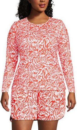 Lands End Badeshirt, Damen, Größe:48-50 plus, Orange, Nylon-Mischung, by Lands End