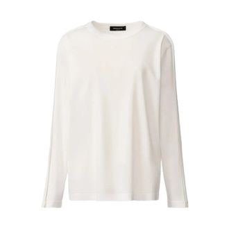 Fabiana Filippi Jersey Langarmshirt - - Tops - Damen - Wei&szlig; - L